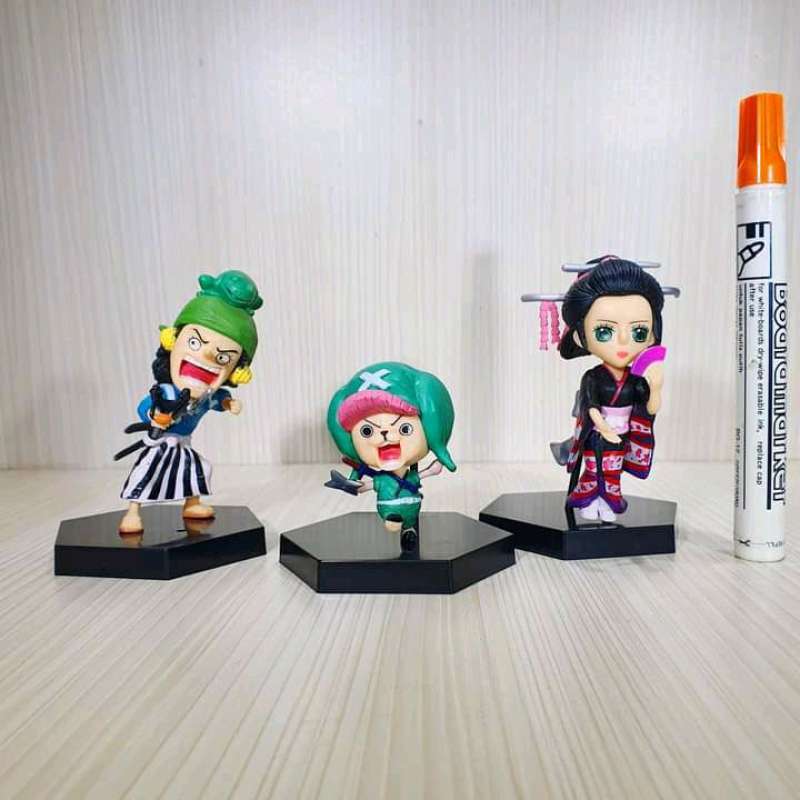 Jual mainan static figure one piece luffy usopp sanji robin nami zoro ...