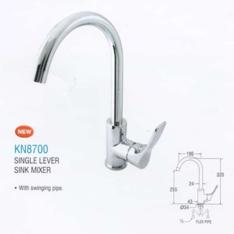 Promo kran sink SAN EI panas dingin KN8700 - kran kitchen sink sanei Diskon 23% di Seller ...
