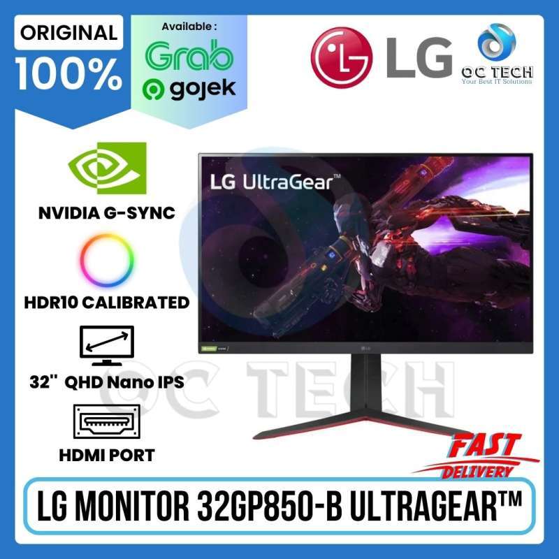 Jual Monitor LG UltraGear™ 32GP850-B 32 inch QHD Nano IPS 1ms 165Hz HDR ...