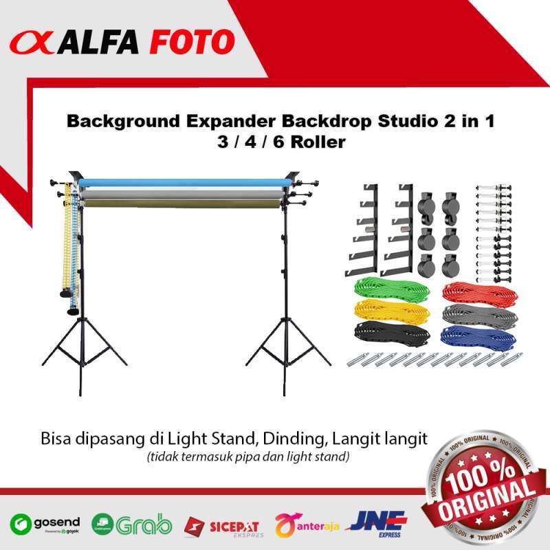 Jual Stand Background Expander Roller 3 / 4 / 6 Set New Version 2 In 1 ...