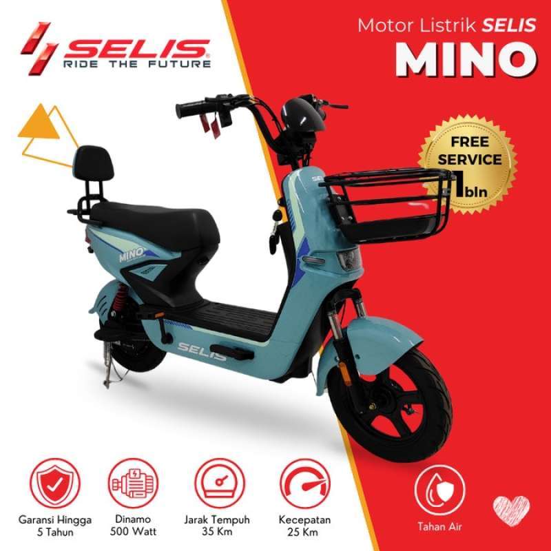 Promo Sepeda Listrik Selis Mino 48 Volt 12 Ah Diskon 11% di Seller ...