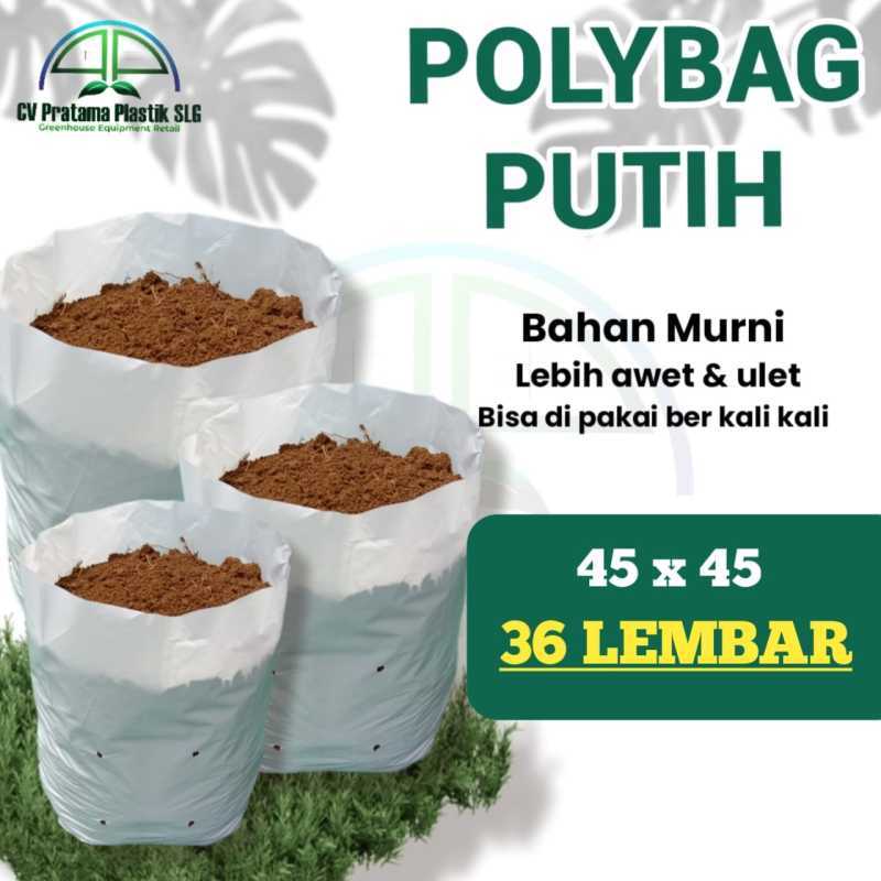 Jual Polybag Putih 45x45 Sido Panen 36 Lembar di Seller Pratama Plastik ...