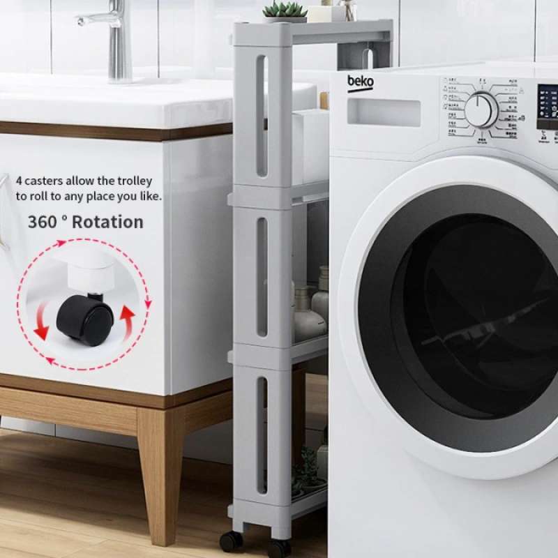 Jual Rak Laci Tingkat Sudut Dapur Kitchen Storage Slim Penyimpanan ...