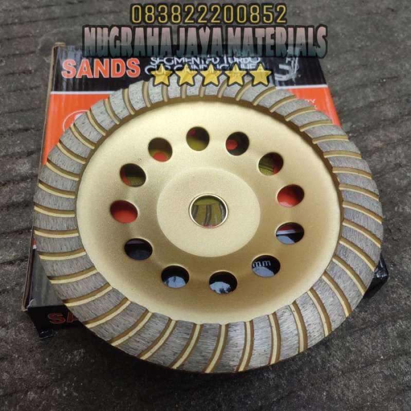 Promo Mata Gerinda Mangkok 7 Inch SANDS Diamond Mangkok Turbo Diskon 23 ...