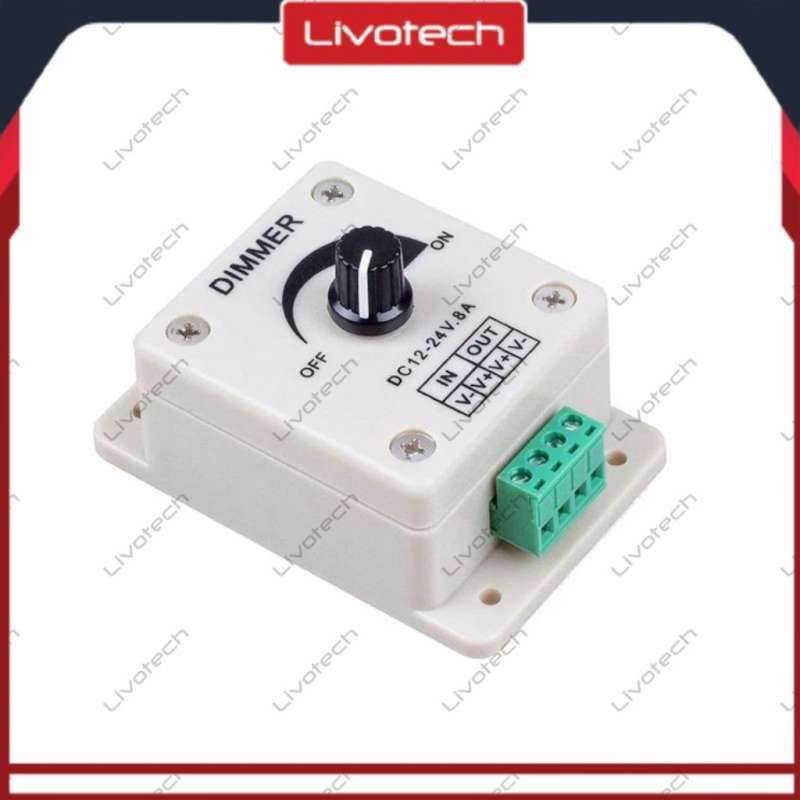 Jual Dimmer DC 12-24V 8A Peredup Lampu Led Kecepatan Motor Speed Kipas ...