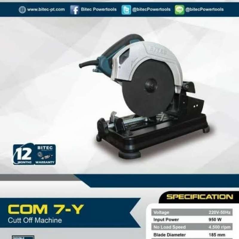 Promo Mesin Potong Mini Besi/Cutting Wheel 7 COM 7-Y/Cut Off BITEC COM7 ...