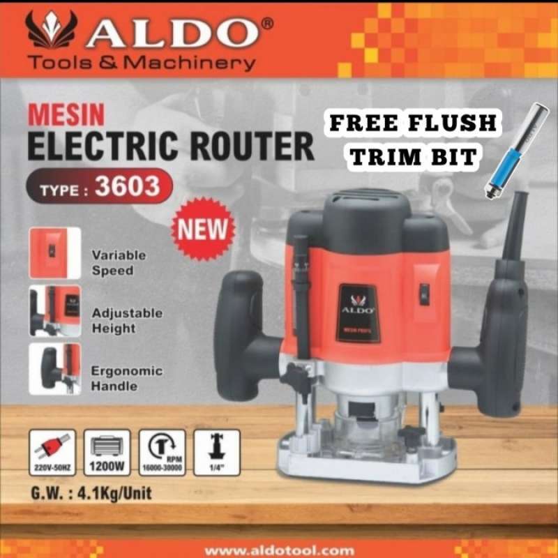Promo Mesin Router Electric ALDO 3603 Mesin Profil Listrik Diskon 23% ...