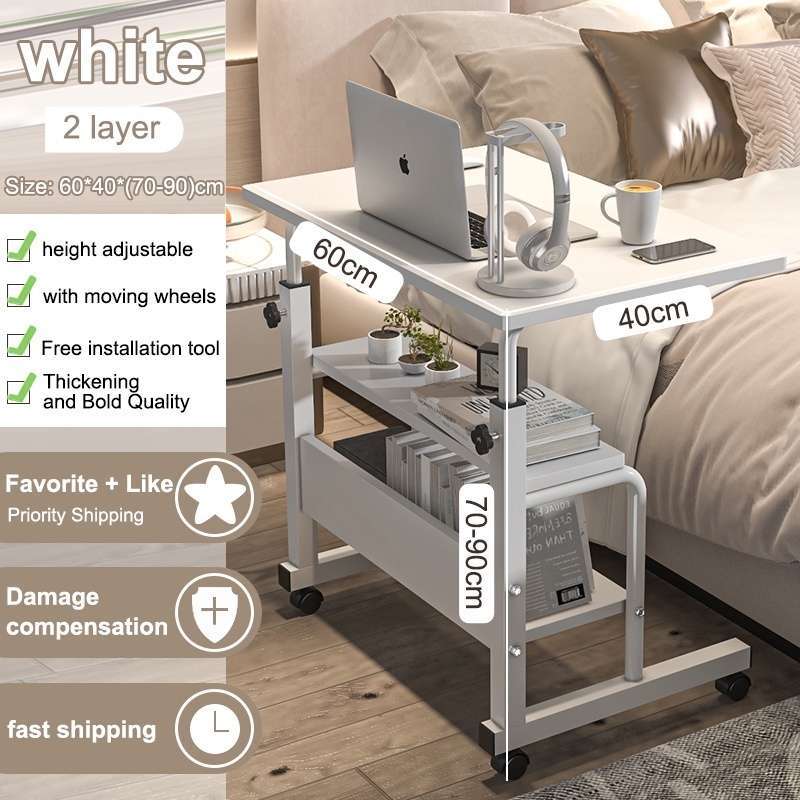 Promo Wais ble dengan Roda Meja Laptop Roda Meja Kerja Adjustable M ...