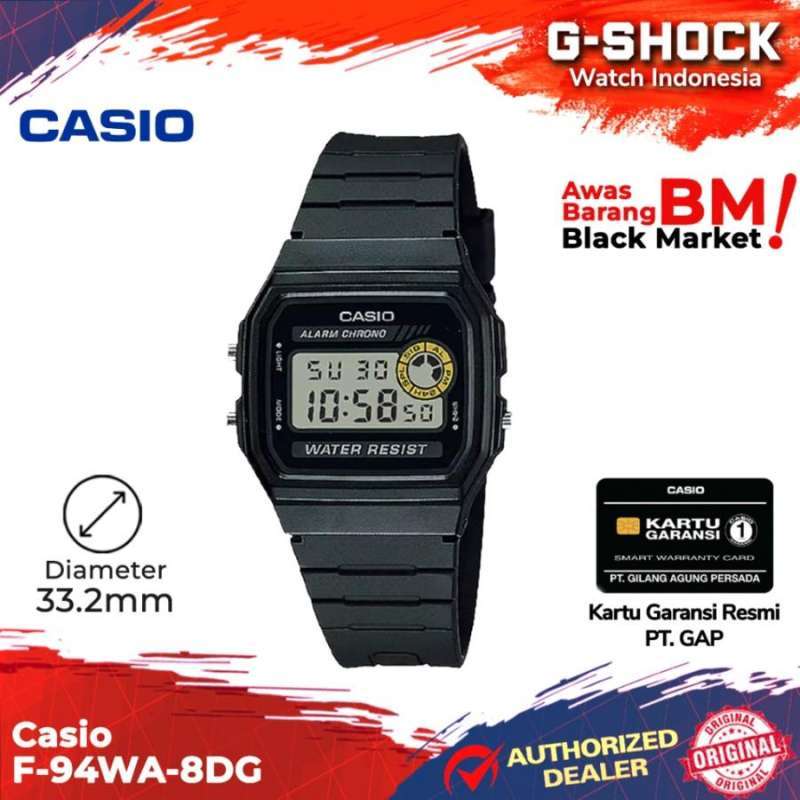 Promo Casio General F-94wa-8dg F-94wa F-94 F94wa F 94wa Diskon 35% Di ...