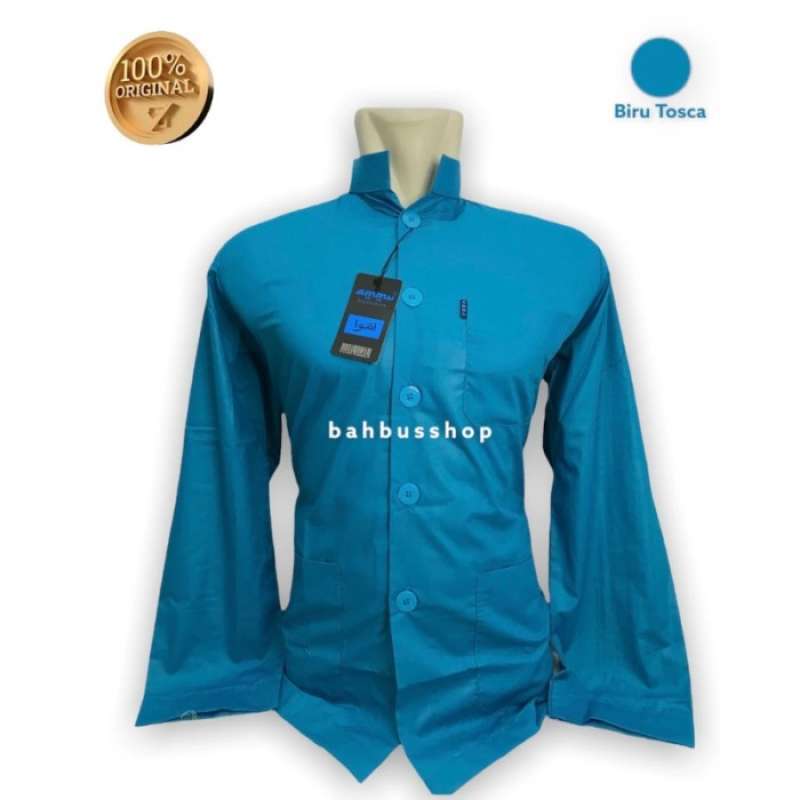 Promo Baju Koko Ammu Collection Original - warna Biru - Biru dongker, M ...