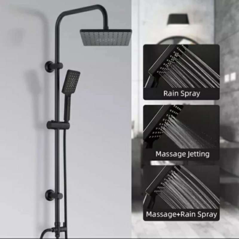 Promo Shower Tiang Mandi Dingin Dan Keran Cabang Daobel 1 Set Lengkap - Tanpa Keran Diskon 50% ...