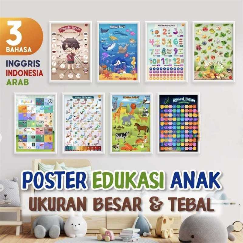 Jual [ DINATA Baby ] POSTER ANAK BESAR & TEBAL | POSTER DINDING GAMBAR ...