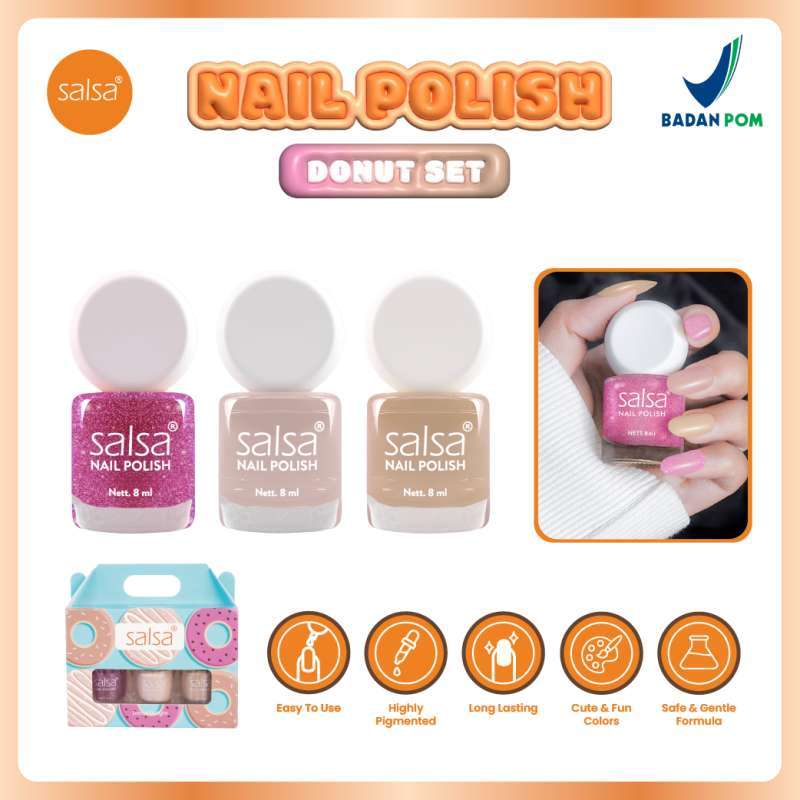 Promo Salsa Nail Polish Set Food Series - Kutek Tahan Lama|nail art ...