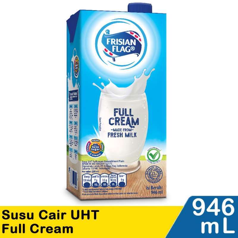 Jual Frisian Flag Susu Cair Uht 946 Ml Varian Rasa Full Cream Made From Fresh Milk Krim Penuh ...