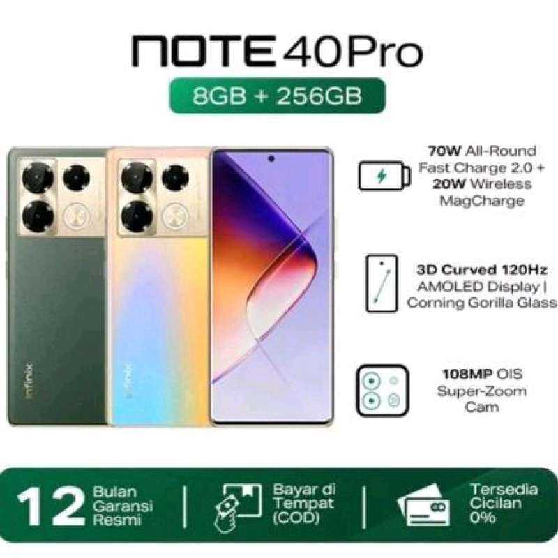 Jual Infinix Note 40 Pro 5g 8/256gb No Repack - Garansi Resmi - Gold Di Seller Cia Ponsel ...