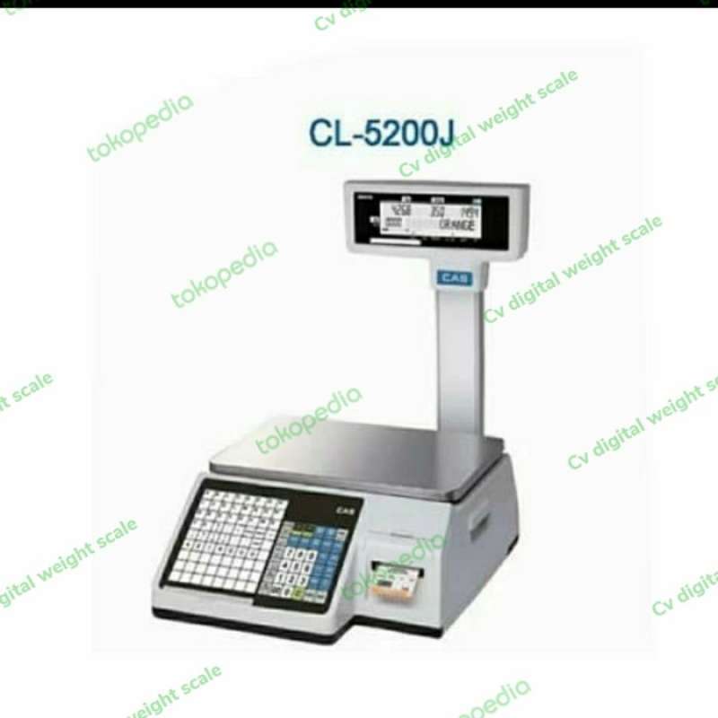 Promo Timbangan Buah Label Printing / Cas Cl - 5200 J - P 30kg ...
