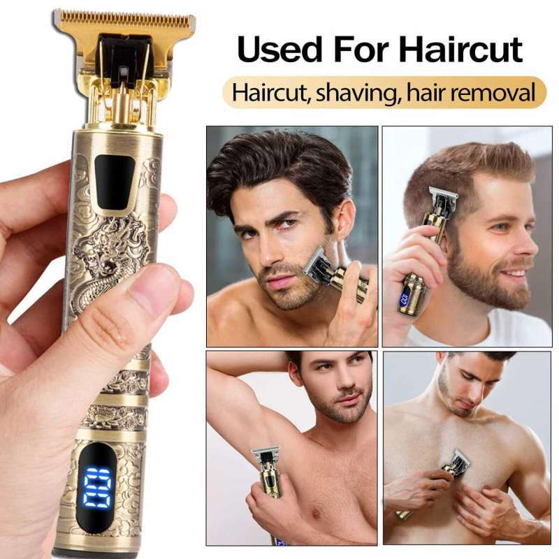 Jual Vintage Alat Cukur Rambut Elektrik Hair Trimmer Lcd Usb With 4 ...