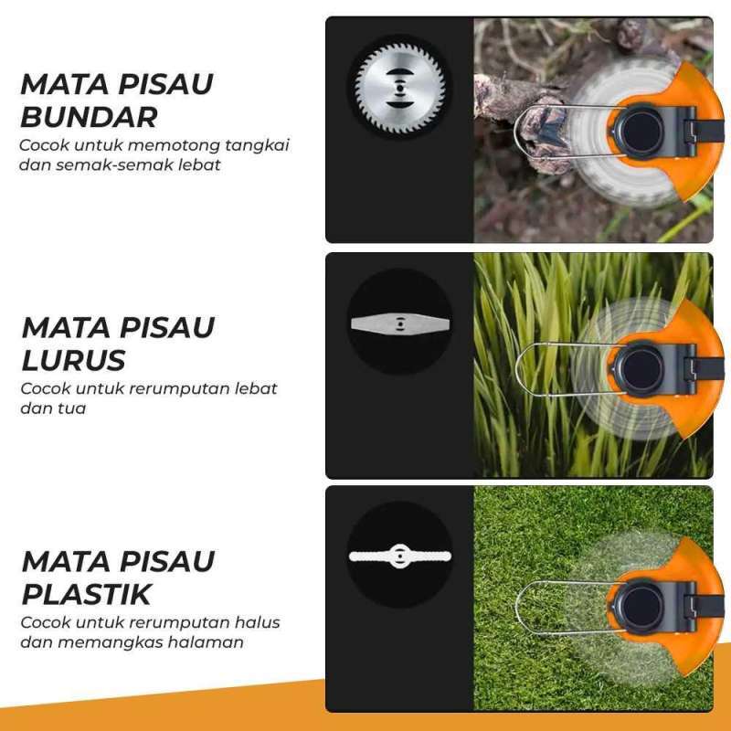 Jual Vasily Mesin Pemotong Rumput Ranting Electric Grass Trimmer ...