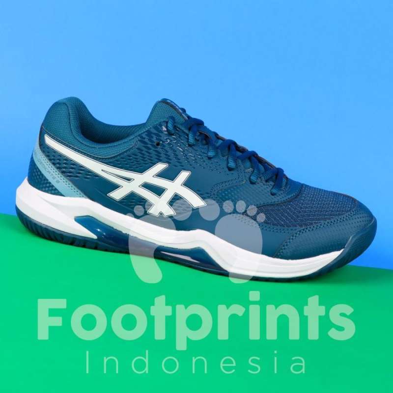 Promo Sepatu Tenis Asics Gel Dedicate 8 Wide Restful Teal White Tennis ...