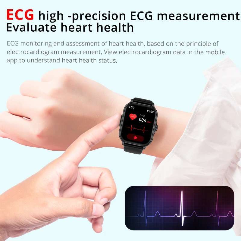Jual Colmi C63 Health Smartwatch Ecg+ppg Blood Oxygen Glucose Ip68 ...