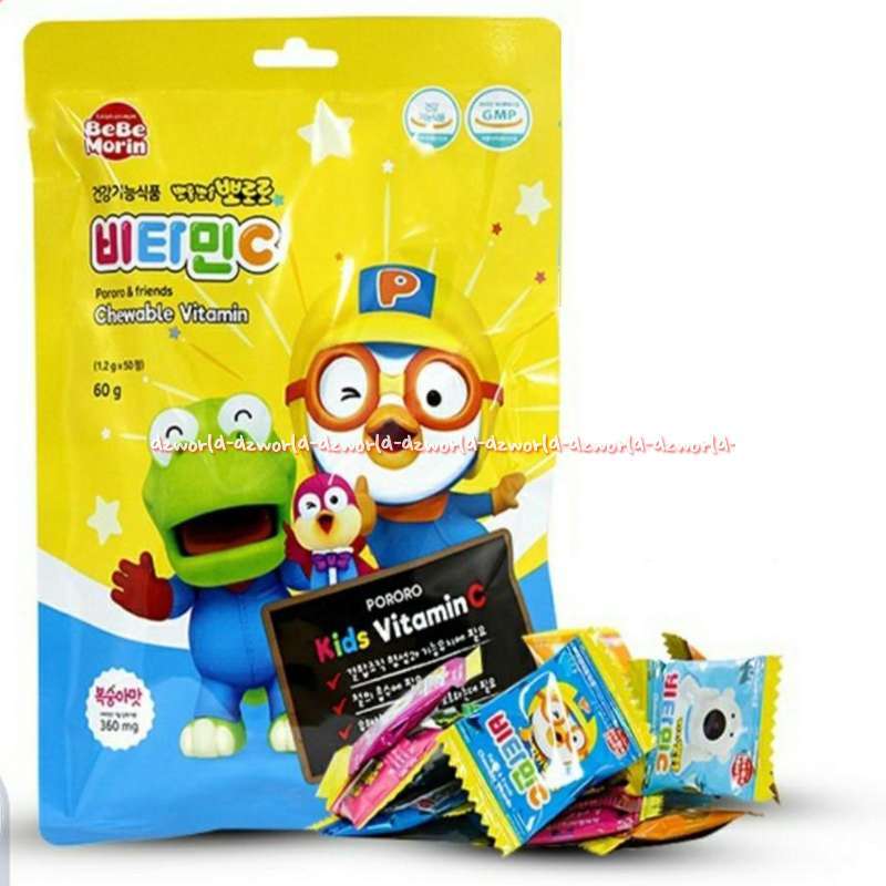 Jual Bebe Morin 60gr Viergic Chewable Vitamin Pororo Kids Vitamin C ...
