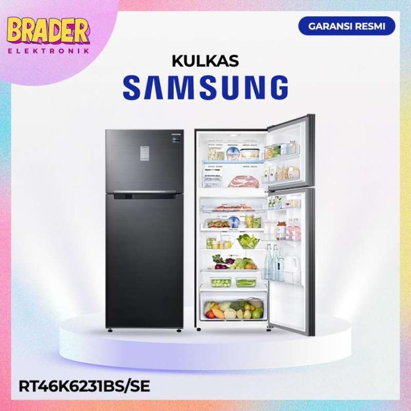 Jual Promo Kulkas 2 Pintu Samsung 453 Liter Rt46k6231bs/se Twin Cooling ...