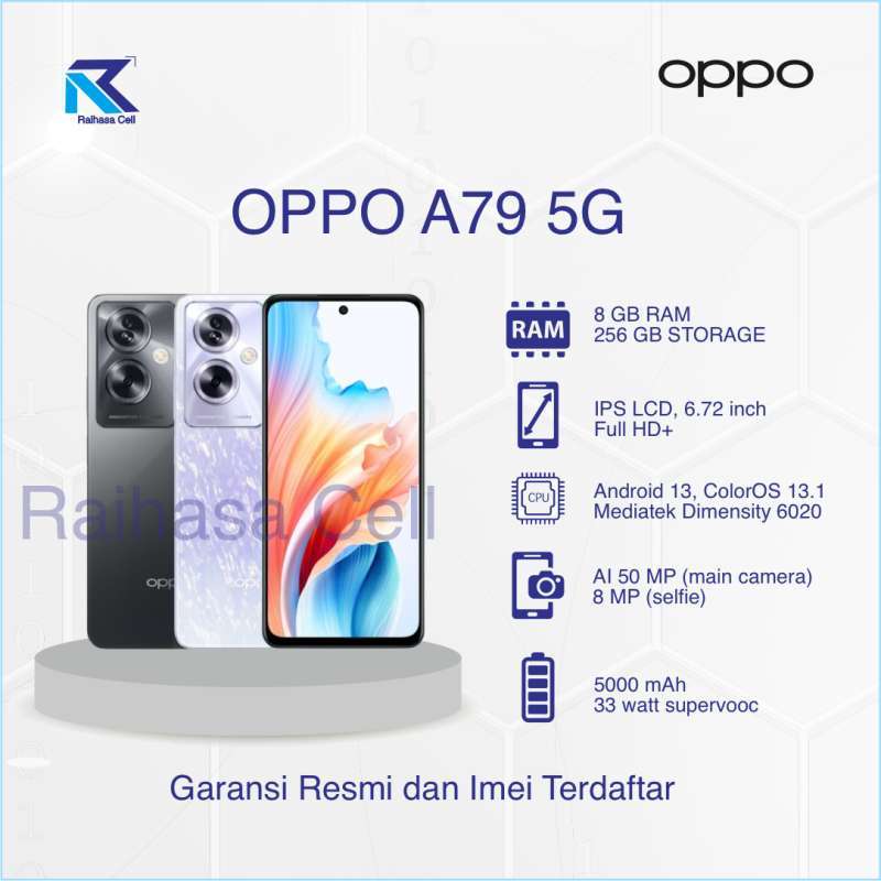 Jual Oppo A79 5g 8/256 Gb Garansi Resmi Di Seller Raihasa Cell - Purwo ...