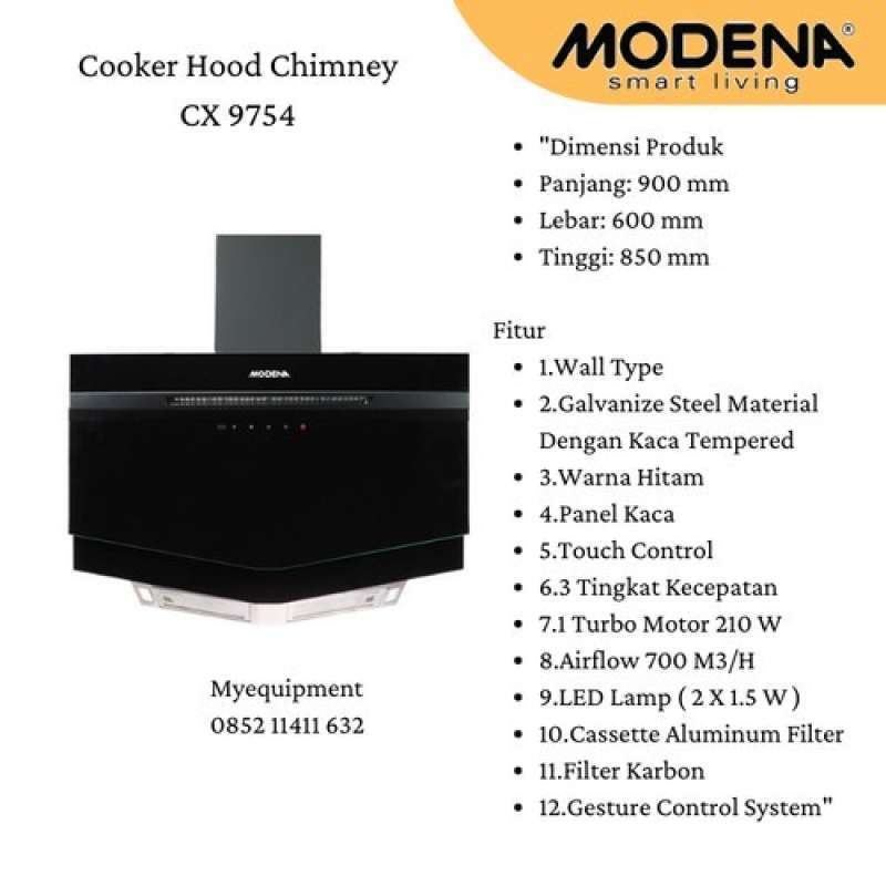 Jual Modena Cx9754 Filtrex Cooker Hood 90 Cm Di Seller Ufo Elektronika ...