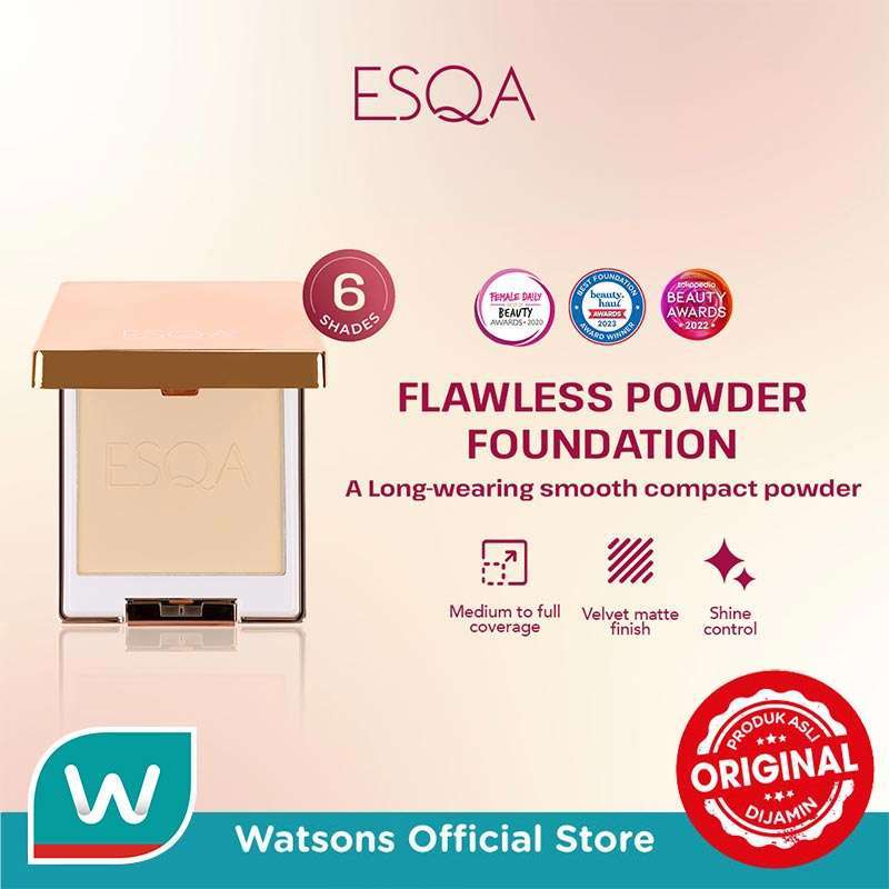 Promo Esqa Flawless Powder Foundation Biscuit Diskon 30% Di Seller ...