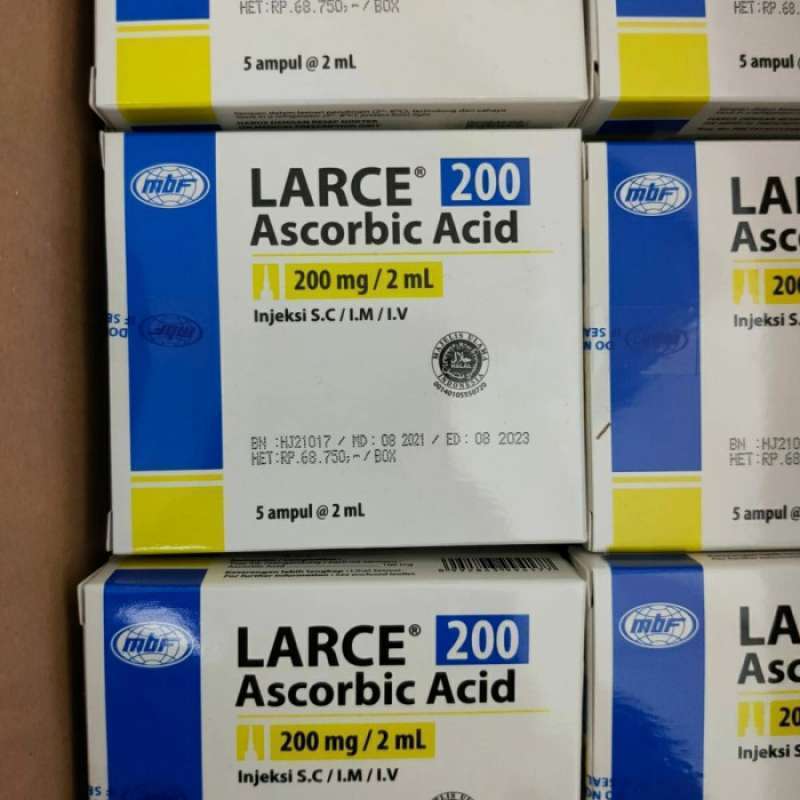 Jual Larce 200mg/ascorbic/acid/box Exp 2025 Di Seller Apotik Hanifa ...