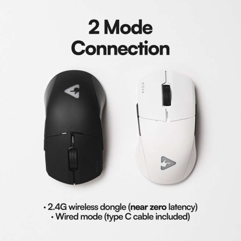 Jual Nova Ultralight Wireless Gaming Mouse 2.4ghz By Press Play - Black ...