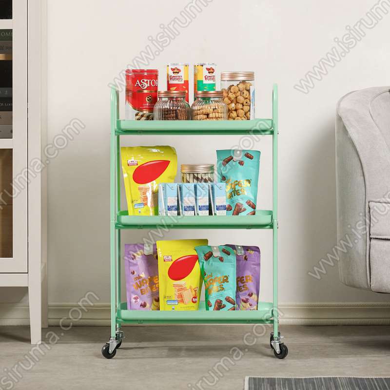 Promo Rak Dapur Minimalis / Rak Susun Besi Serbaguna Poutee Trolley ...