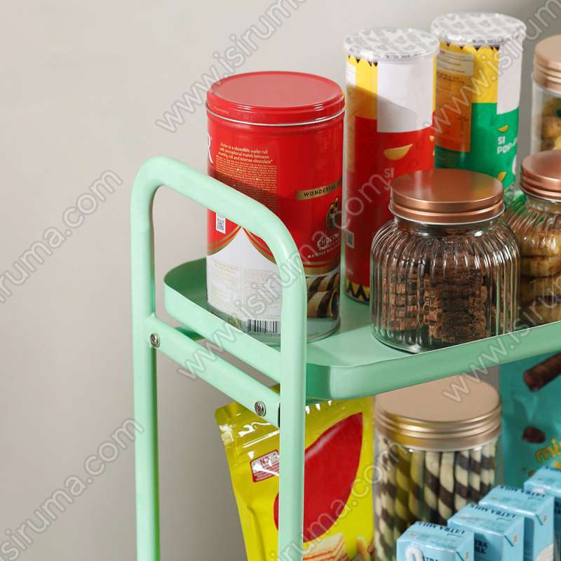 Promo Rak Dapur Minimalis / Rak Susun Besi Serbaguna Poutee Trolley ...