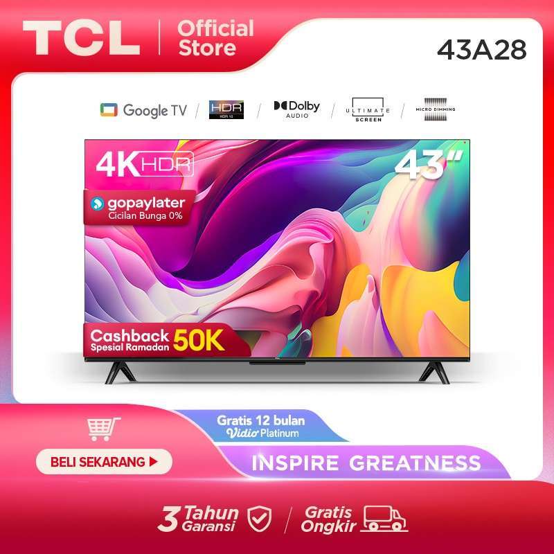 Jual Tcl 43 G6 Terbaik Juli 2024 - Harga Murah & Gratis Ongkir - Blibli
