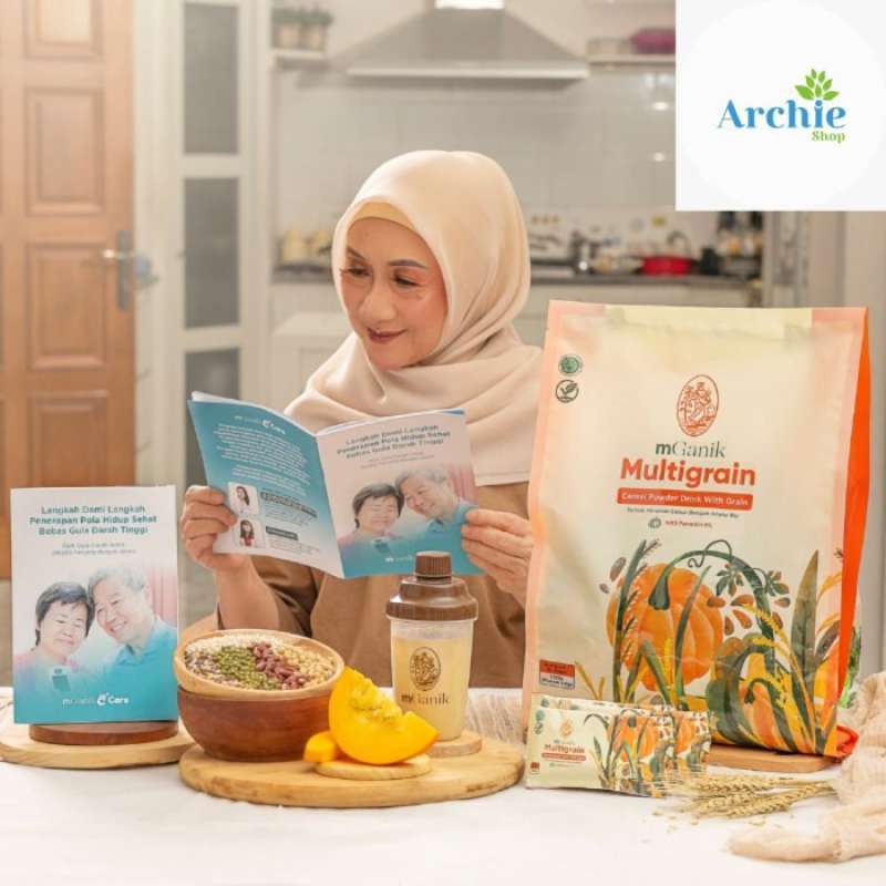 Promo Mganik Multigrain 1500gr 60 Sachet Paket 1 Bulan Resolusi Gula ...