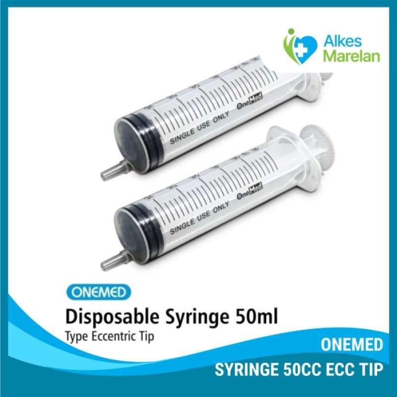 Jual Onemed - Syringe 50cc Eccentric Tip Onemed / Spuit 50ml Lubang ...