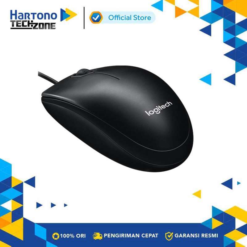 Jual Logitech Cable Mouse M100r 910-006765 Di Seller Myhartono Tech ...
