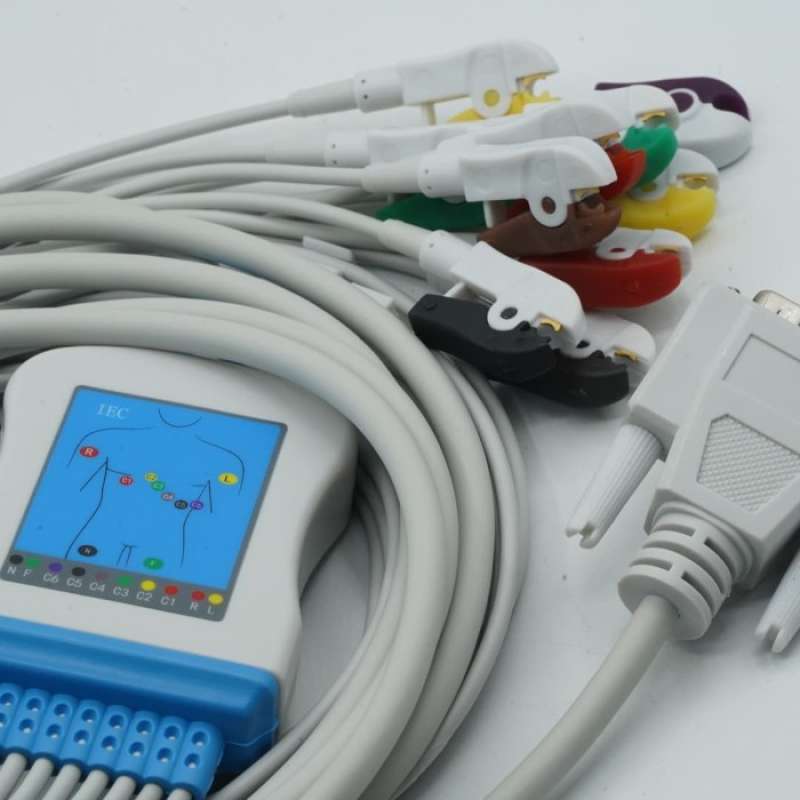 Promo Kabel Compatible Nihon Kohden Medical Ekg Db15 12 Lead Ecg Cable ...