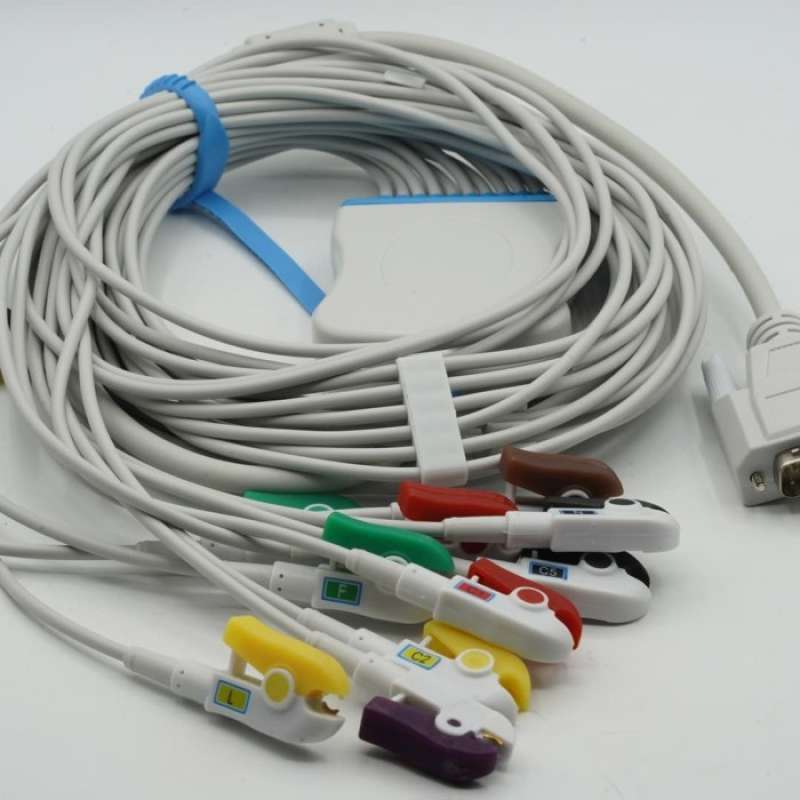 Promo Kabel Compatible Nihon Kohden Medical Ekg Db15 12 Lead Ecg Cable ...