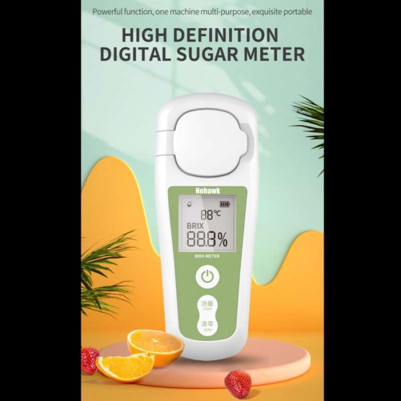 Promo Portable Digital Brix Meter Sugar Refractometer Alat Ukur Kadar ...