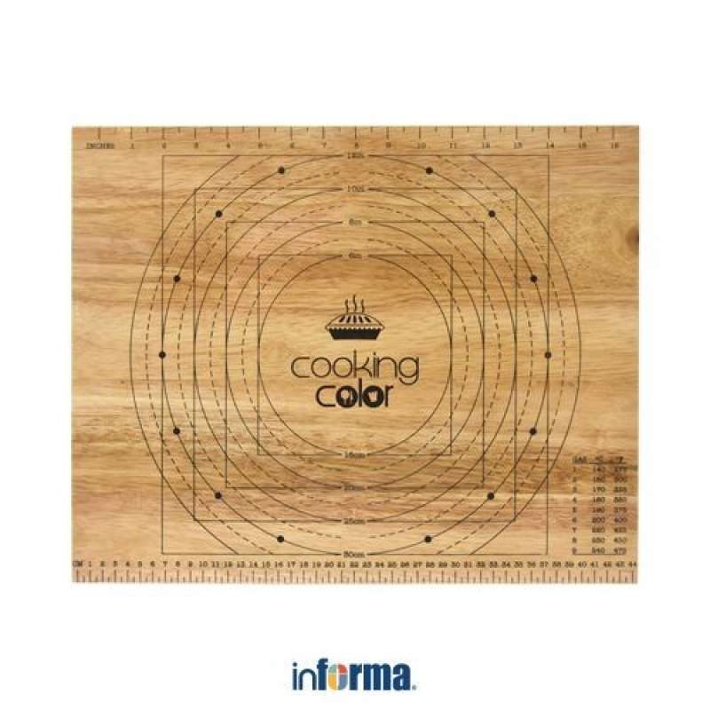 Promo Informa - Cooking Color 45x35 Cm Talenan Kayu Dengan Dough ...