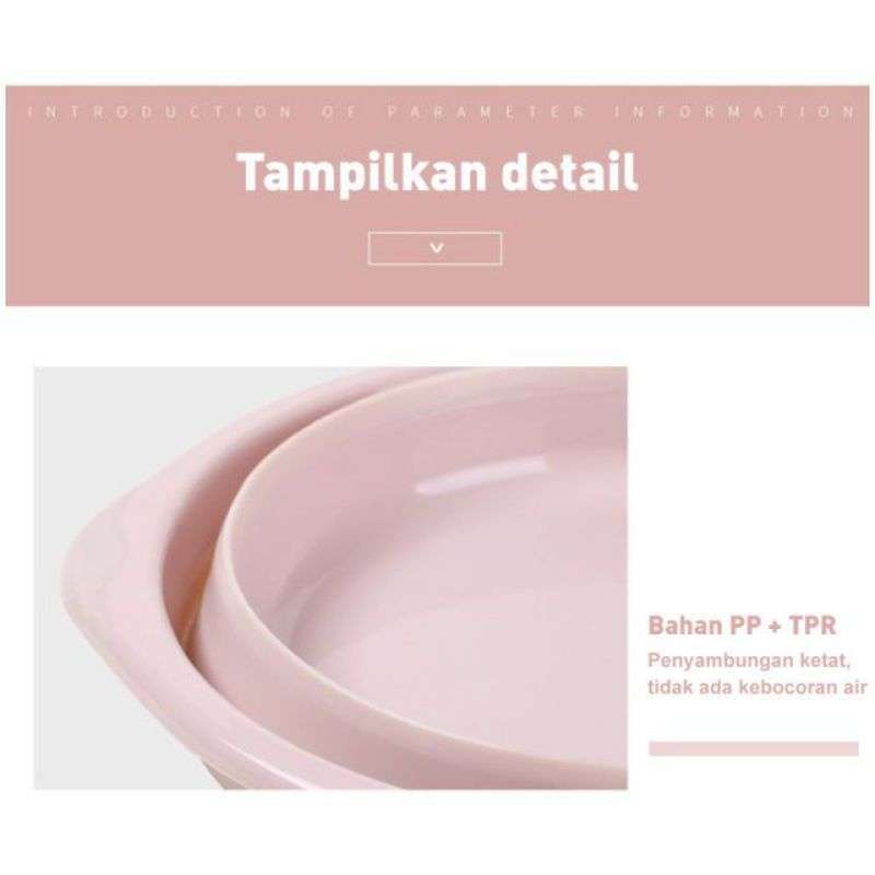 Jual Ember Baskom Lipat Dapat 3ukuran Bahan Anti Pecah Kuat Dan Kokoh ...