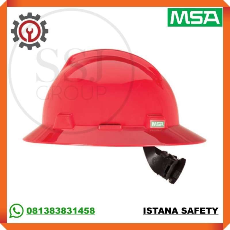 Promo Helm Yek / Helm / Msa V-gard Full Brim + Fastrac Msa Gina Diskon ...