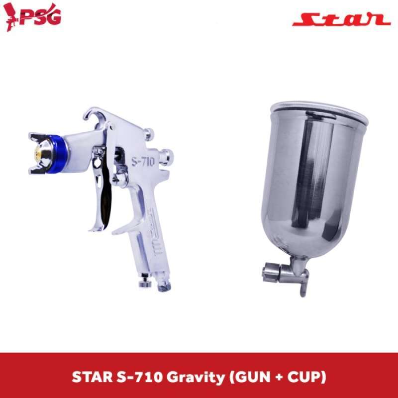 Promo Star Spray Gun Tipe S-710-21g Tabung Atasmade In Taiwan - 1.5mm ...