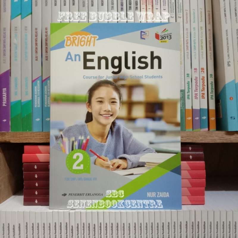 Promo Buku Bright An English Kelas 2/viii 8 Smp K13 Revisi Erlangga Diskon 28% Di Seller Huka ...