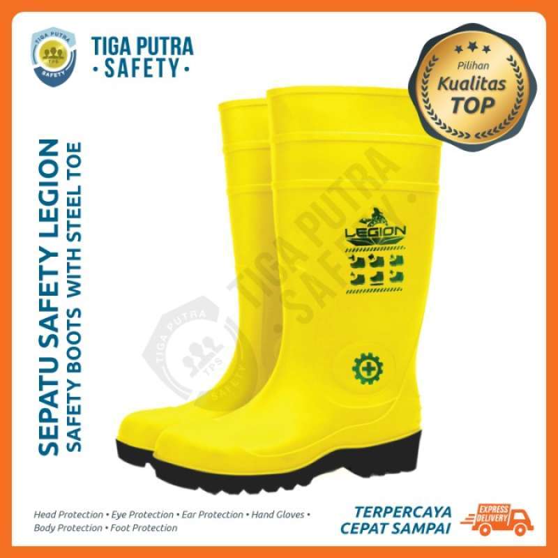 Promo Sepatu Boot Safety Legion Pvc Kuning - 41 Diskon 50% Di Seller ...