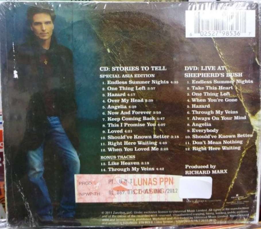 Promo Cd + Dvd Richard Marx . Stes To Tell . Isi 2 Disc . Diskon 23% Di ...