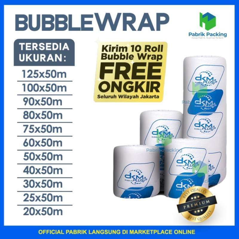 Promo Bubble Wrap Bening 30cm X 50m Tebal Plastik Bubblewrap Roll Diskon 23% Di Seller Walima ...