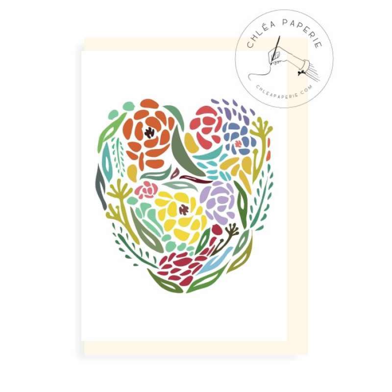 Promo Greeting Card / Love / Heart Foliage / Kartu Ucapan Diskon 23% Di Seller Walima Store ...