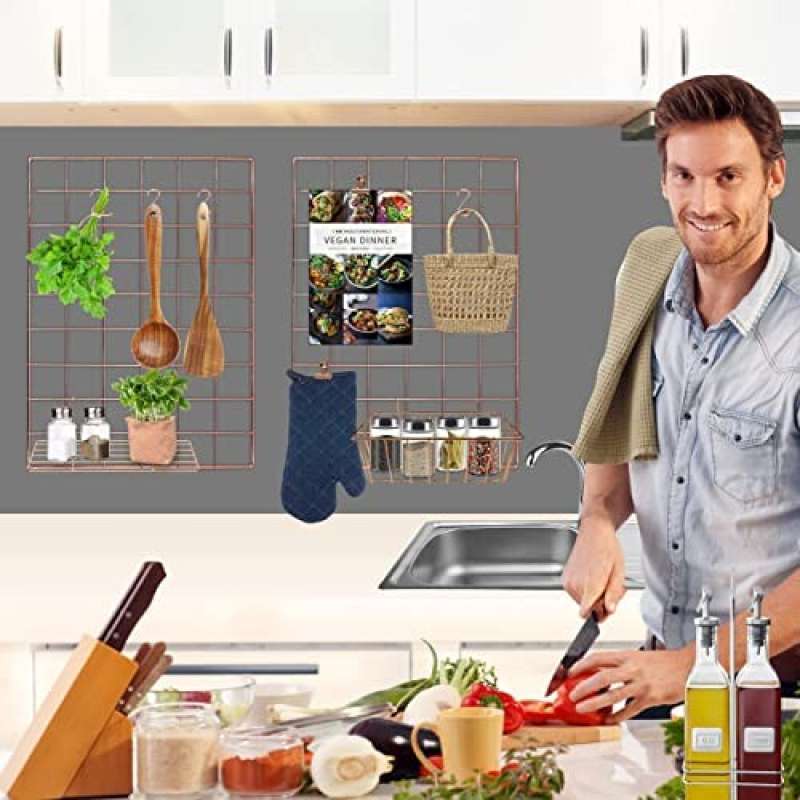 Jual Metal Wall Grid Panel Set Of 2 (17.3'x 13') - Beautifully Packaged ...